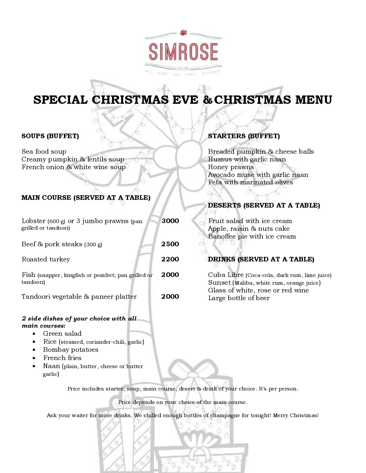 SPECIAL CHRISTMAS EVE and CHRISTMAS MENU PALM TREE-page-001 « Simrose ...